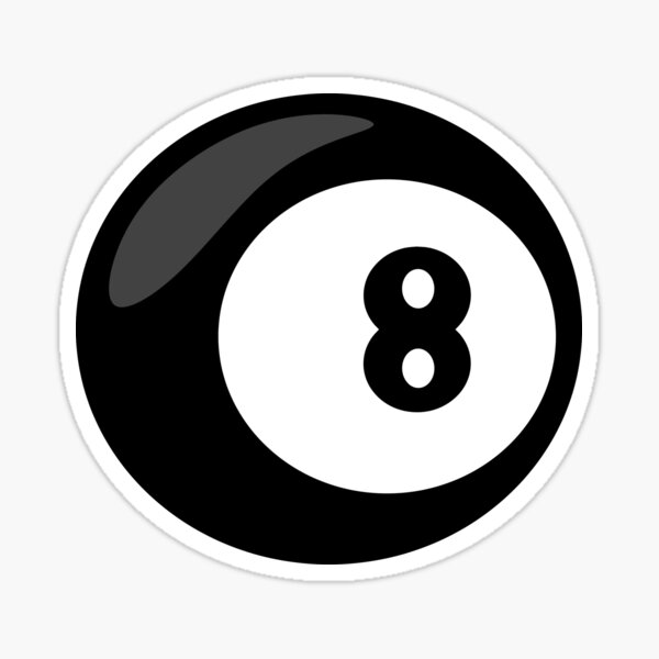 "8 Ball" Sticker by elledeegee | Redbubble