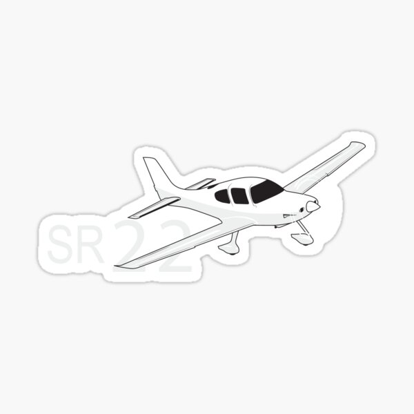 "Cirrus SR22" Sticker for Sale by Downwind | Redbubble