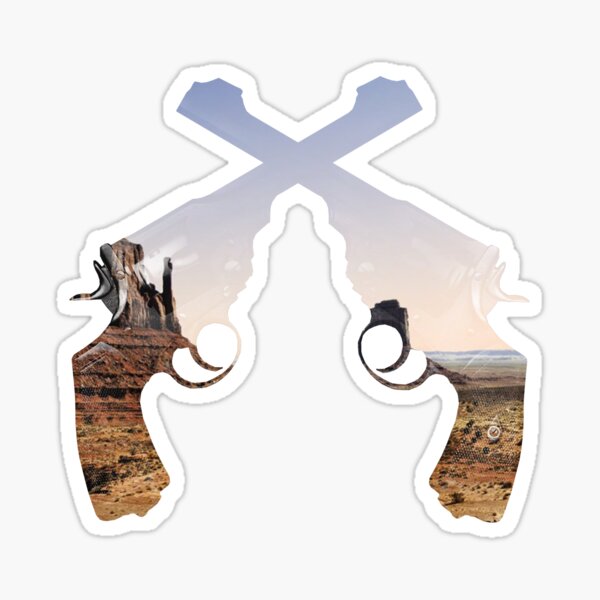 "Old west " Sticker for Sale by LukaMatijas | Redbubble