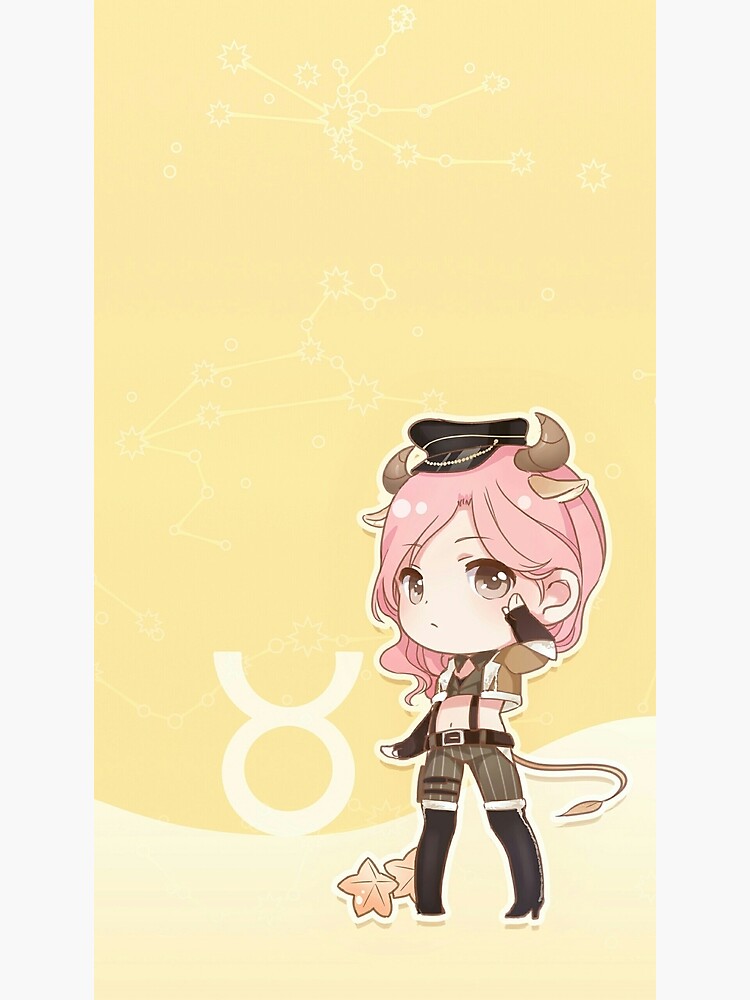 "Taurus - Anime Star Sign" Poster for Sale by Ellenaia | Redbubble
