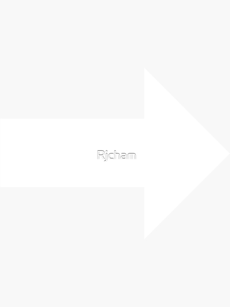 "Right Arrow" Sticker for Sale by Rjcham | Redbubble
