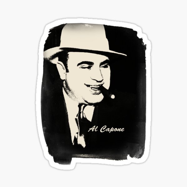 "Al Capone" Sticker for Sale by LuckyJoe | Redbubble
