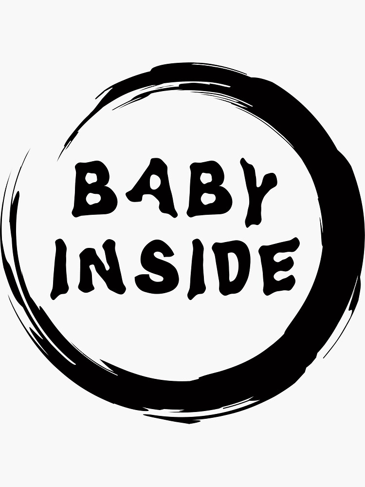 "Mom To Be Baby Inside" Sticker for Sale by FamilyT-Shirts | Redbubble