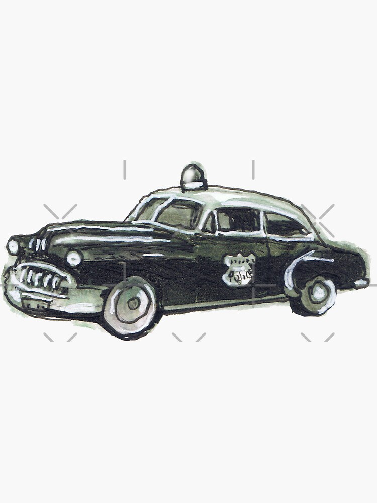 "Cop Car" Sticker for Sale by TristanKlein | Redbubble