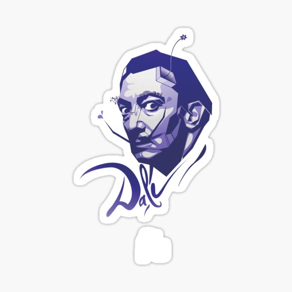 "Salvador Dali" Sticker for Sale by HenriFdz | Redbubble