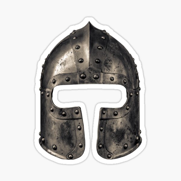 "Medieval Armour Helmet" Sticker for Sale by mrdoomits | Redbubble