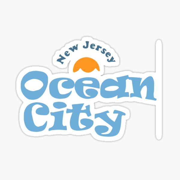"Ocean City - New Jersey." Sticker for Sale by ishore1 | Redbubble