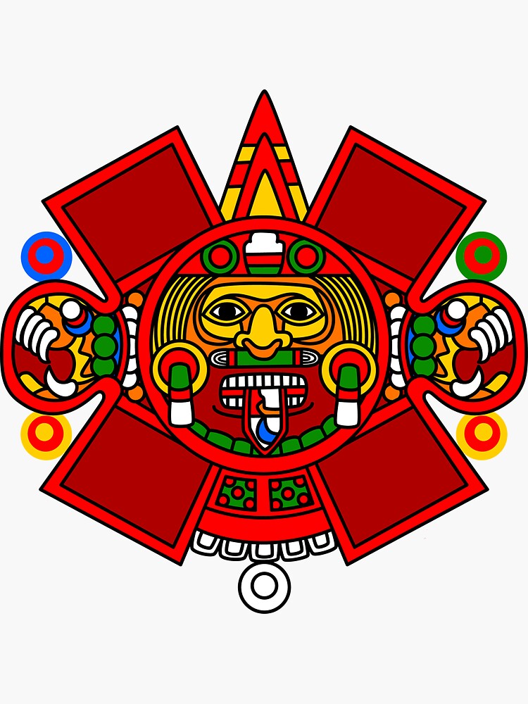 "Tonatiuh" Sticker by Gwendal | Redbubble