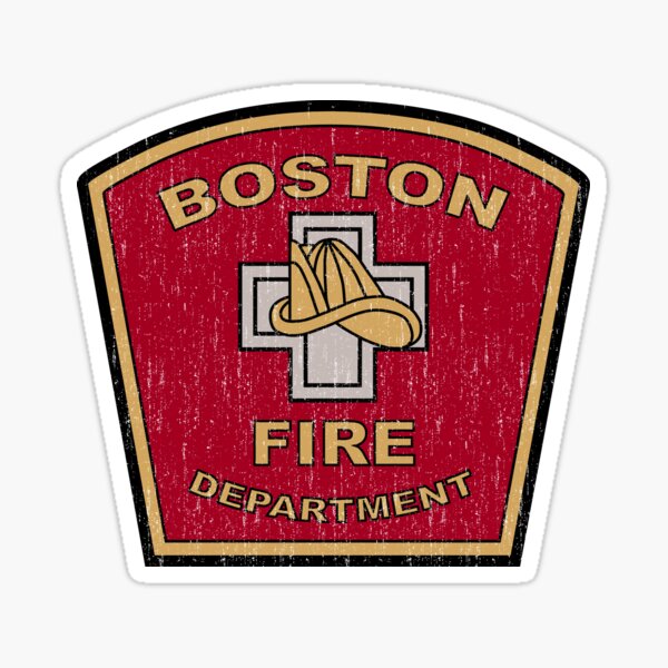 "Boston Fire Department" Sticker for Sale by WickedCool | Redbubble