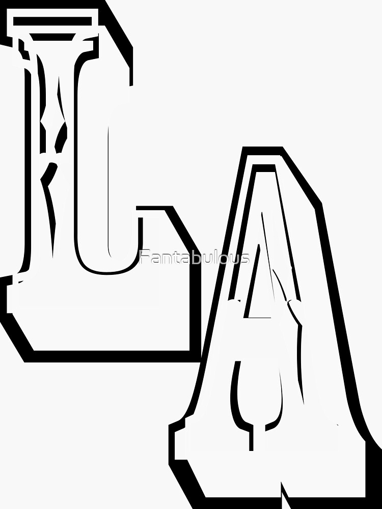 ♥§Cool LA Logo Fabulous Clothing & Stickers§♥°•" Sticker for Sale by ...
