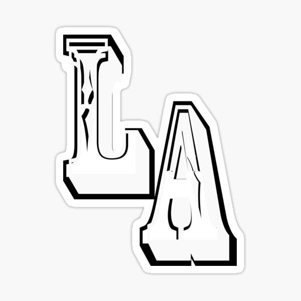 ♥§Cool LA Logo Fabulous Clothing & Stickers§♥°•" Sticker for Sale by ...