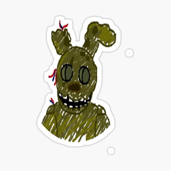 "Five Nights at Freddy's - Springtrap" Sticker for Sale by ...