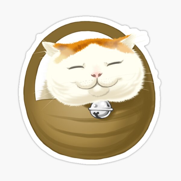 "Shironeko" Sticker by StudioMarimo | Redbubble