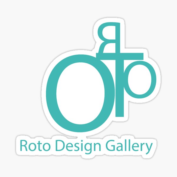 "Roto Design Gallery" Sticker for Sale by BrodieClothes | Redbubble