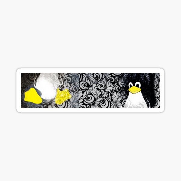 "Penguin Linux Tux art graphic" Sticker by SofiaYoushi | Redbubble