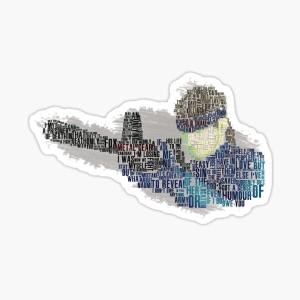 "Metal Gear Solid - Solid Snake" Sticker for Sale by RellikJoin | Redbubble