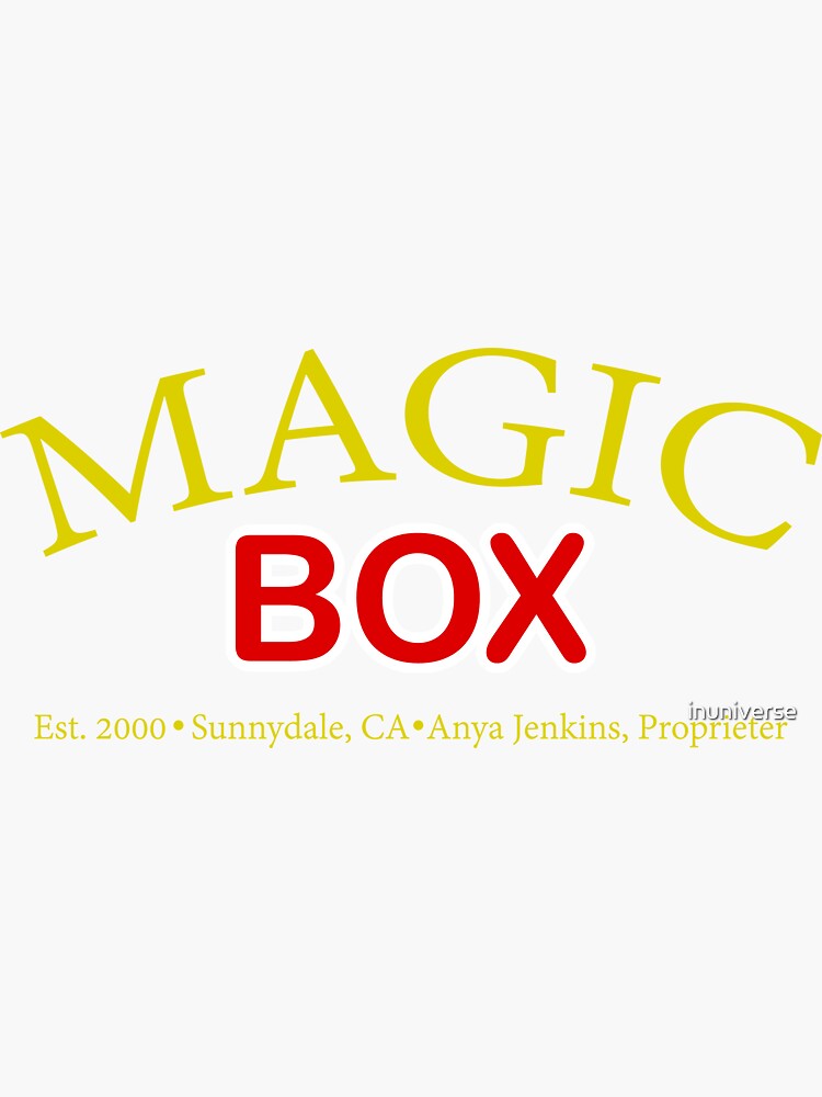 "Magic Box - Buffy, The Vampire Slayer" Sticker for Sale by inuniverse ...
