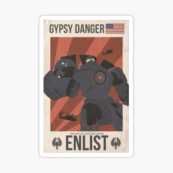 Gypsy Danger Stickers | Redbubble