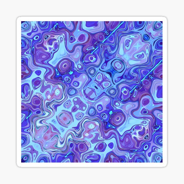 "Blue Spectrum Abstract" Sticker for Sale by perkinsdesigns | Redbubble