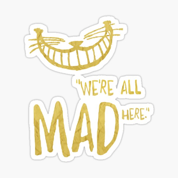 "Madness" Sticker for Sale by Britisaur | Redbubble