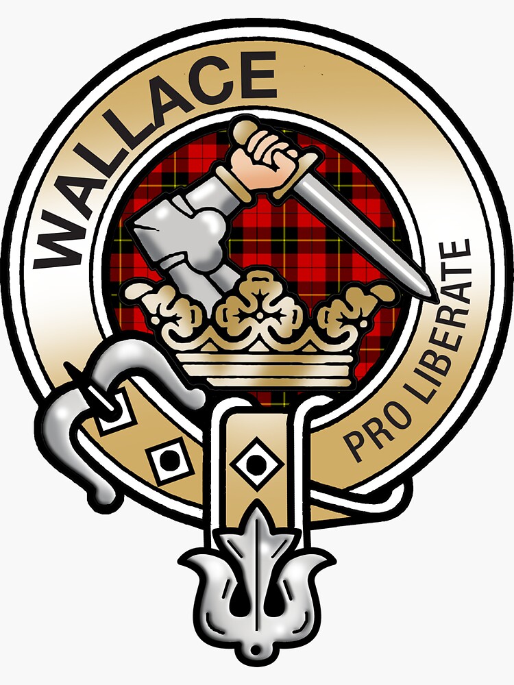 "Wallace Clan Crest" Sticker for Sale by eyemac24 | Redbubble