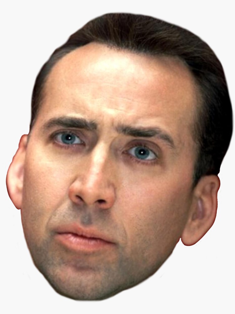 "Nicolas Cage" Sticker for Sale by Wildster | Redbubble