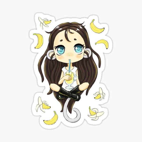 "Banana Milkshake" Sticker for Sale by freeminds | Redbubble