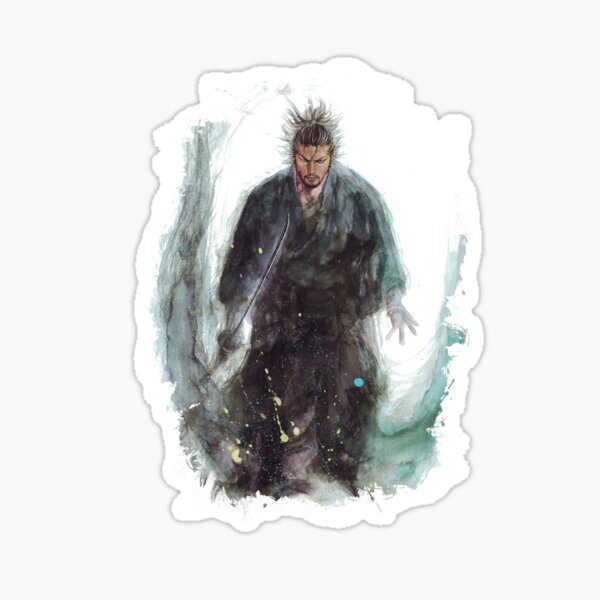"Vagabond - Musashi Miyamoto" Sticker by Onimihawk | Redbubble