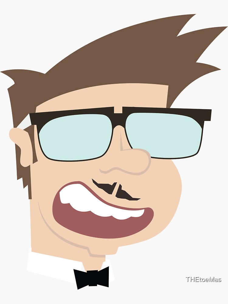 "Classic Nerd" Sticker for Sale by THEtoeMas | Redbubble