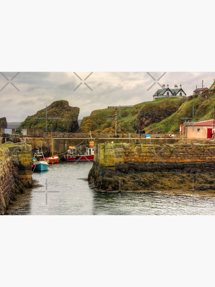 "The Harbour at St Abbs" Framed Art Print for Sale by tomg | Redbubble
