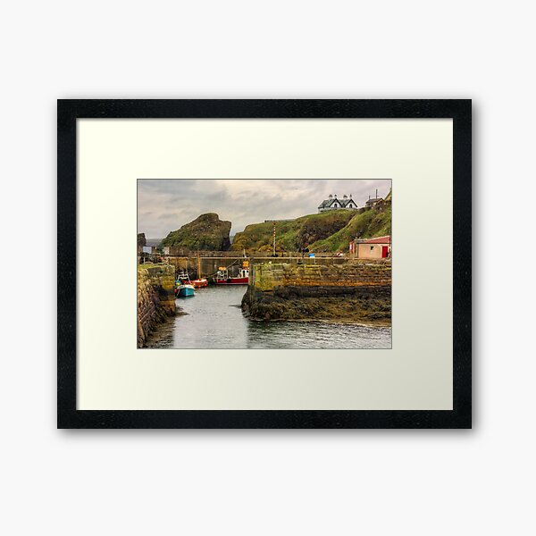 "The Harbour at St Abbs" Framed Art Print for Sale by tomg | Redbubble