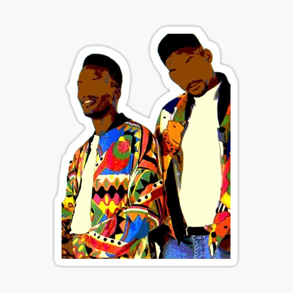 "Fresh Prince of Bel Air" Sticker by denJones | Redbubble