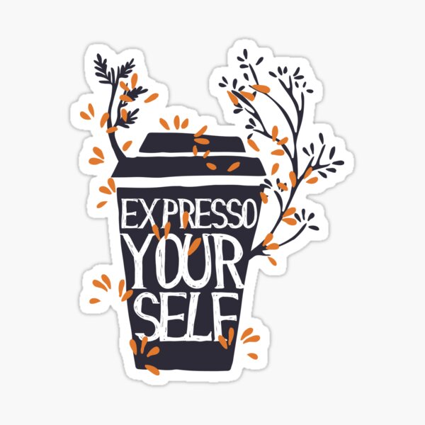 "express yourself" Sticker for Sale by xenorix | Redbubble