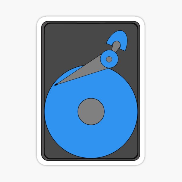 "Minimalistic HDD" Sticker for Sale by EightByte | Redbubble