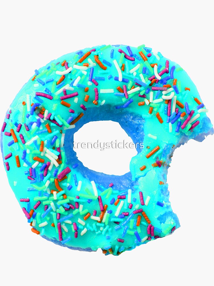 "Blue Donut" Sticker for Sale by trendystickers | Redbubble