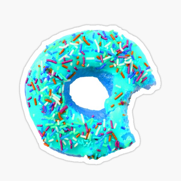 "Blue Donut" Sticker for Sale by trendystickers | Redbubble