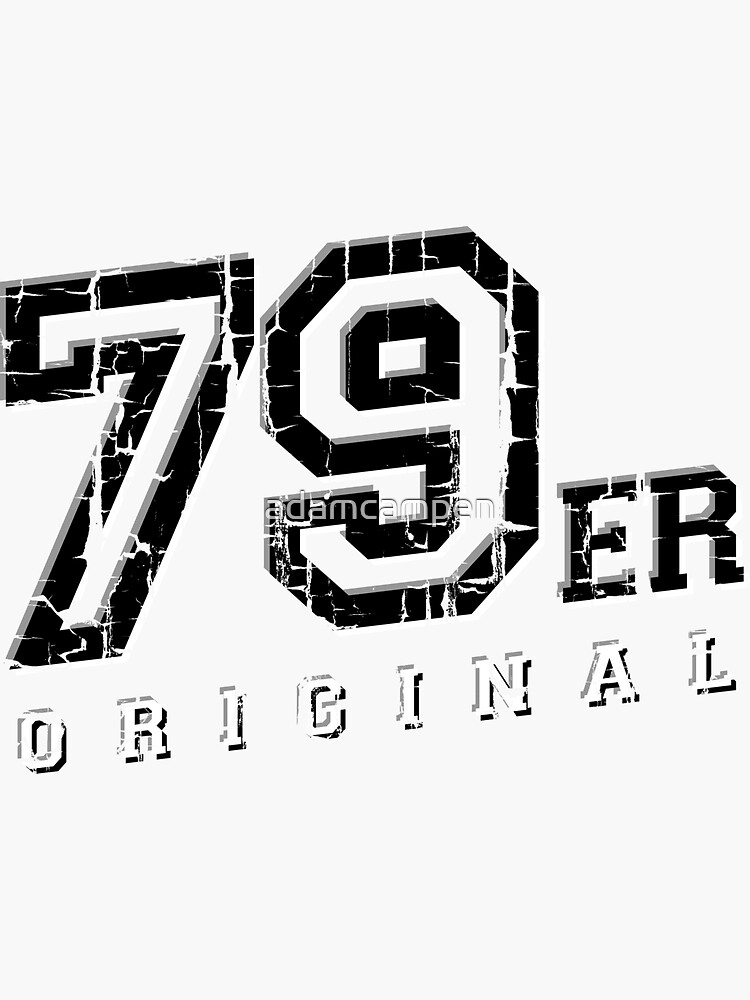 "79er Original" Sticker by adamcampen | Redbubble