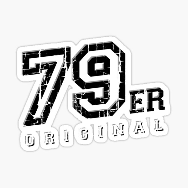 "79er Original" Sticker by adamcampen | Redbubble