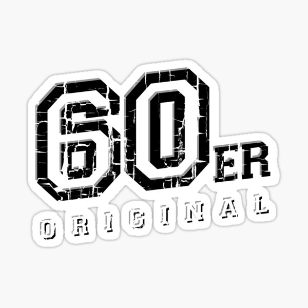 "60er Original" Sticker for Sale by adamcampen | Redbubble
