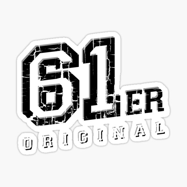 "61er Original" Sticker for Sale by adamcampen | Redbubble