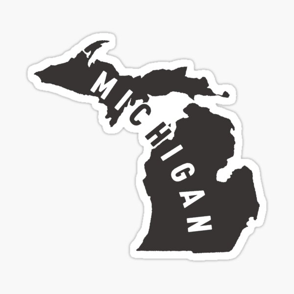 State Of Michigan Stickers | Redbubble