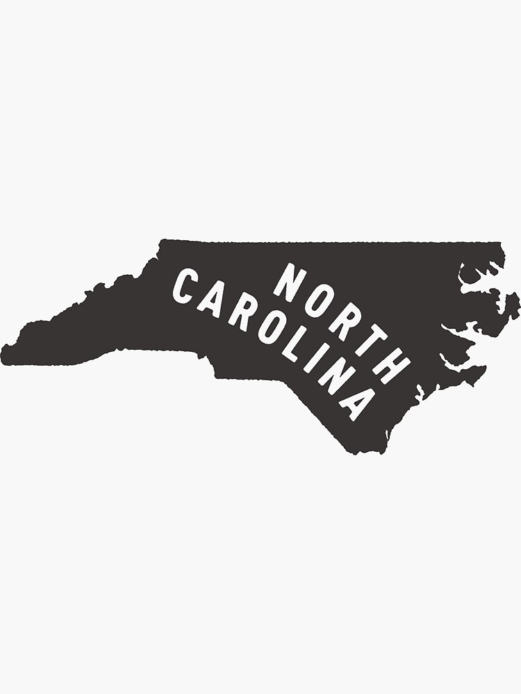 "North Carolina - My home state" Sticker for Sale by homestates | Redbubble