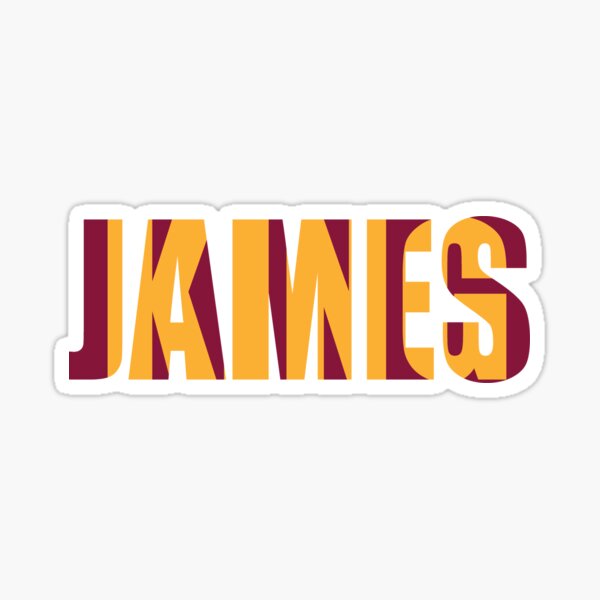 "King James Lebron James" Sticker for Sale by SOVART69 | Redbubble