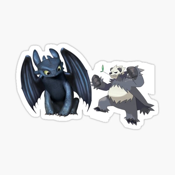"Toothless and Pokemon" Sticker by ChaneCollect | Redbubble