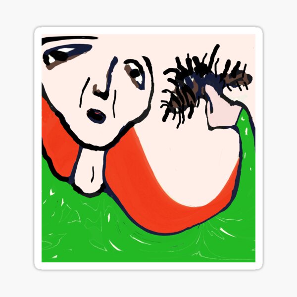"Man pulling his hair out" Sticker for Sale by Albert | Redbubble