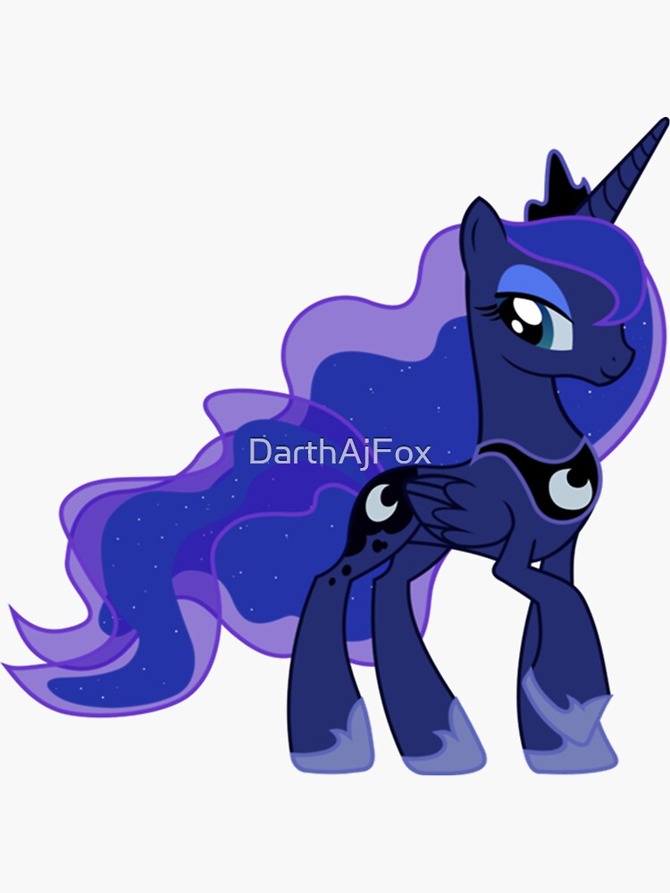 "Princess Luna" Sticker for Sale by DarthAjFox | Redbubble