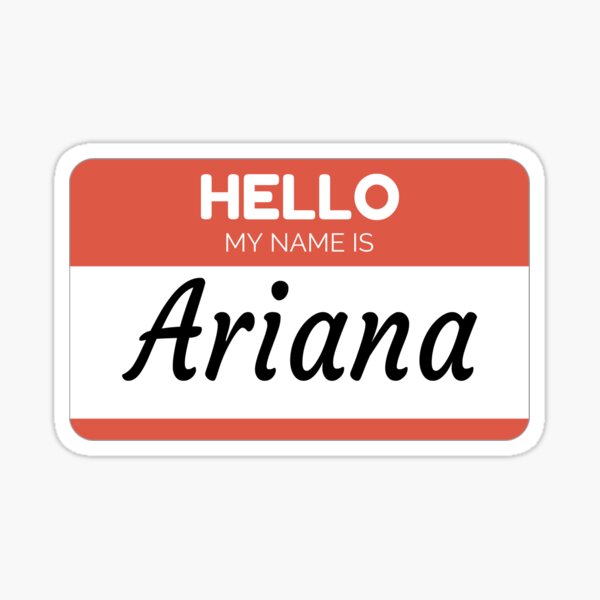 Ariana Stickers | Redbubble