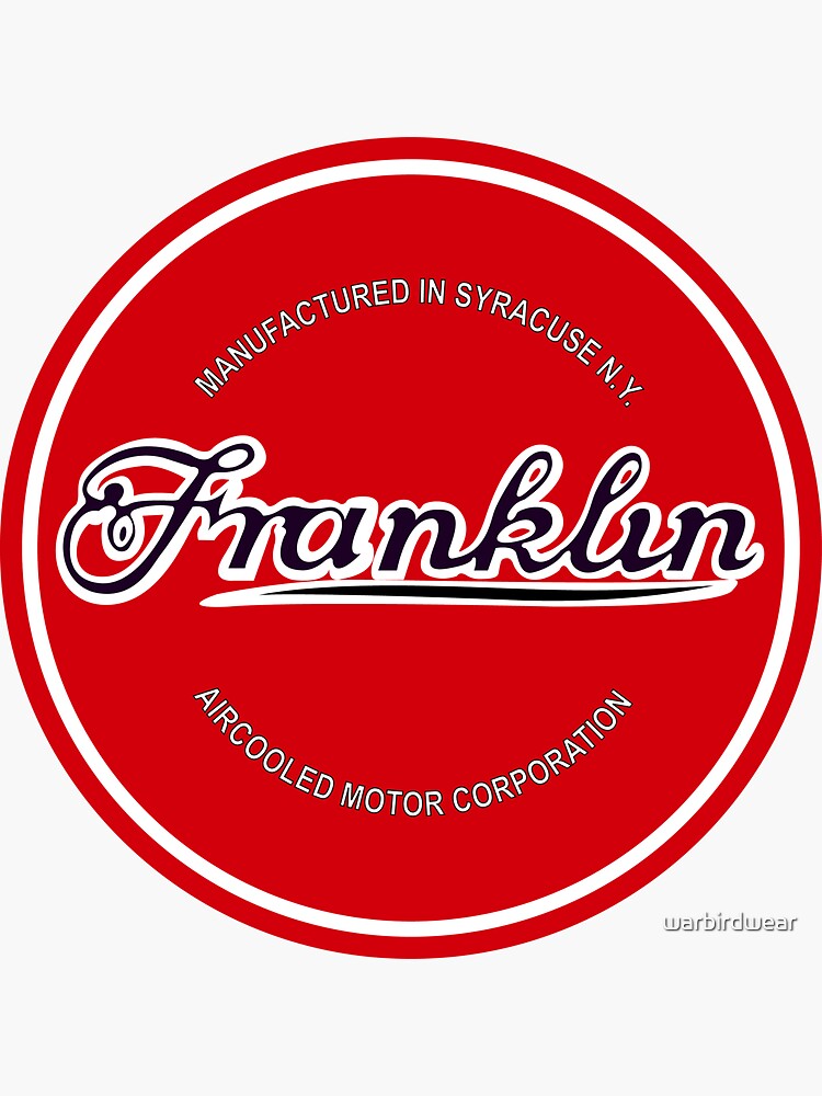 "Franklin Engine Company Logo" Sticker for Sale by warbirdwear | Redbubble