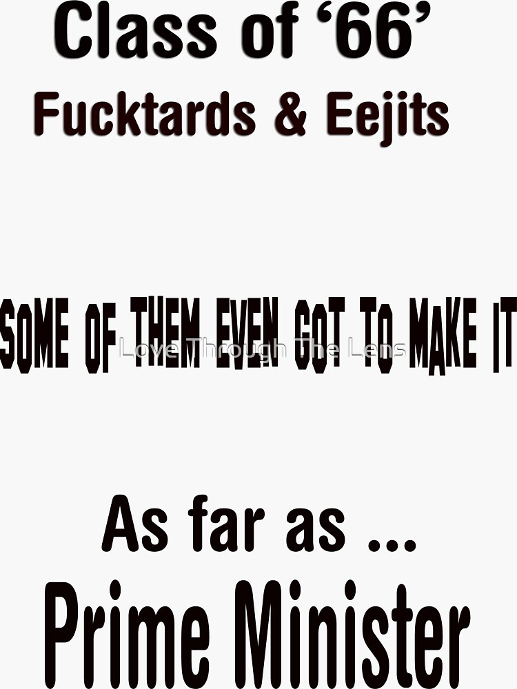 "Class Of '66'" Sticker by TinaPope | Redbubble