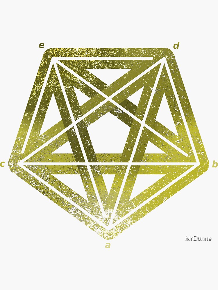 "Pentachoron" Sticker by MrDunne | Redbubble
